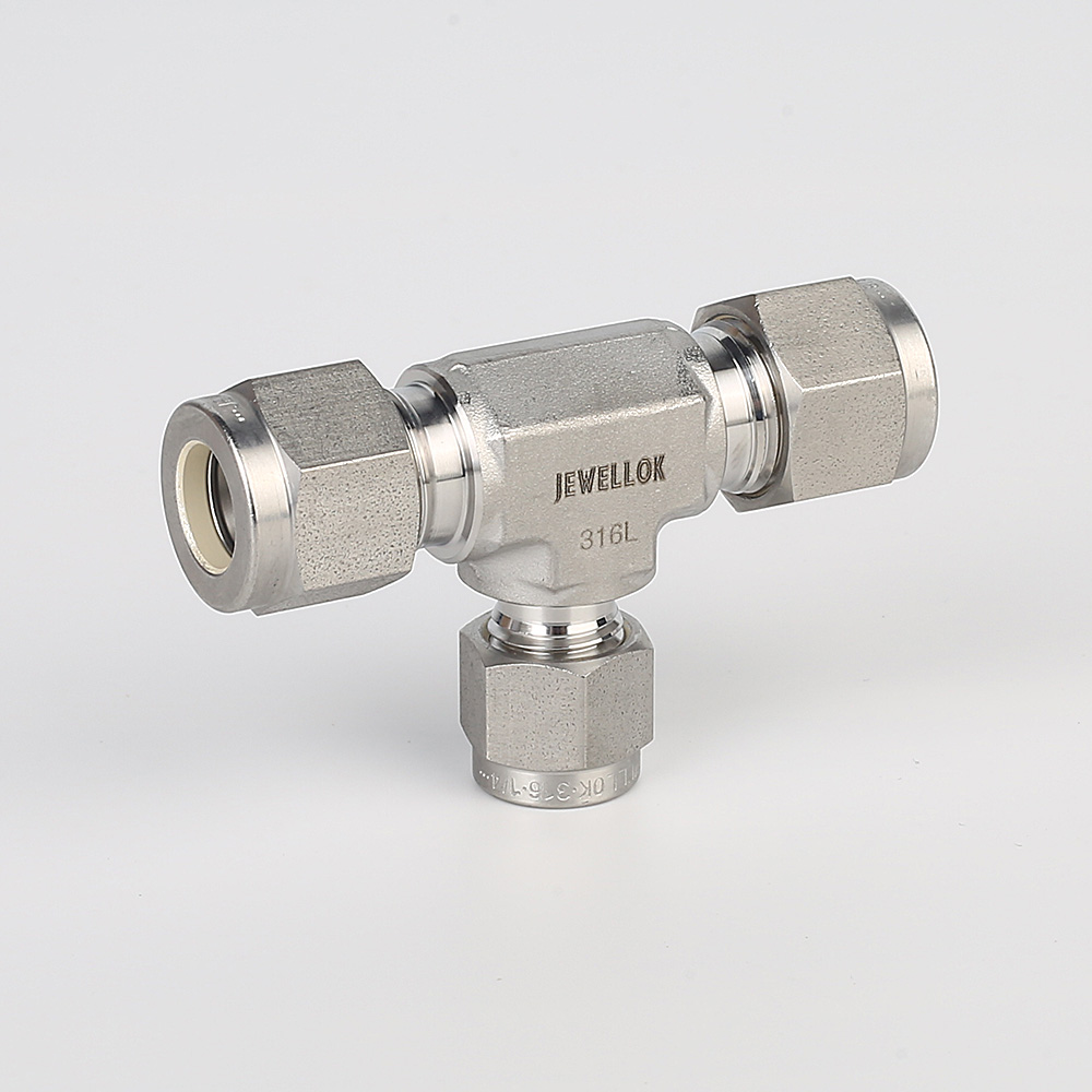 764LR Stainless Steel 316 Reducing Tee UHP Fitting Automatic Buttweld ...
